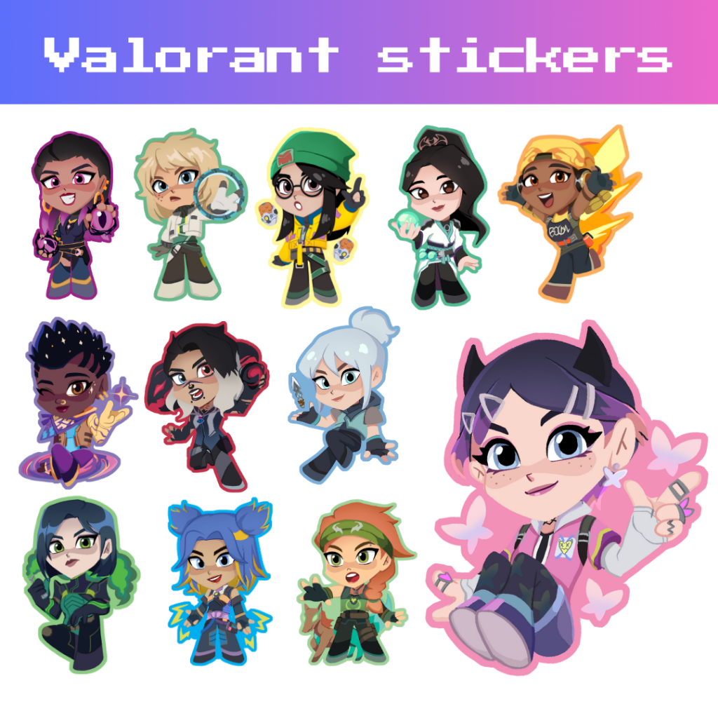 Jual VALORANT STICKERS (FAN MERCH) | Shopee Indonesia