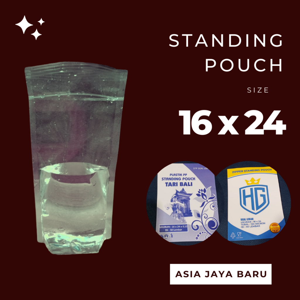 Jual Plastik Standing Pouch Kemasan Plastik Double Seal / Seal Lebar ...