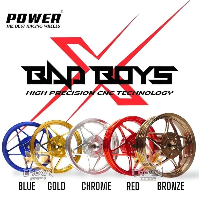Jual Velg Power Bad Boys Bintang Ring 14 Beat / Scoopy / Genio / Spacy ...