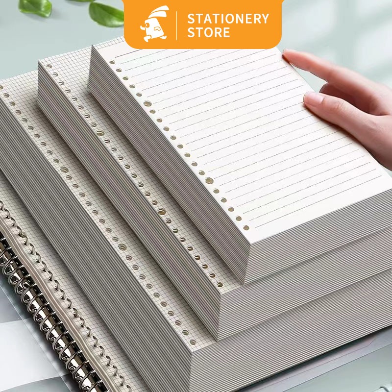 Jual A7/A6/A5/B5 Loose Leaf Kertas File isi Binder, 20 Holes A5 ,26 Holes B5, Bahan Bookpaper 72 ...