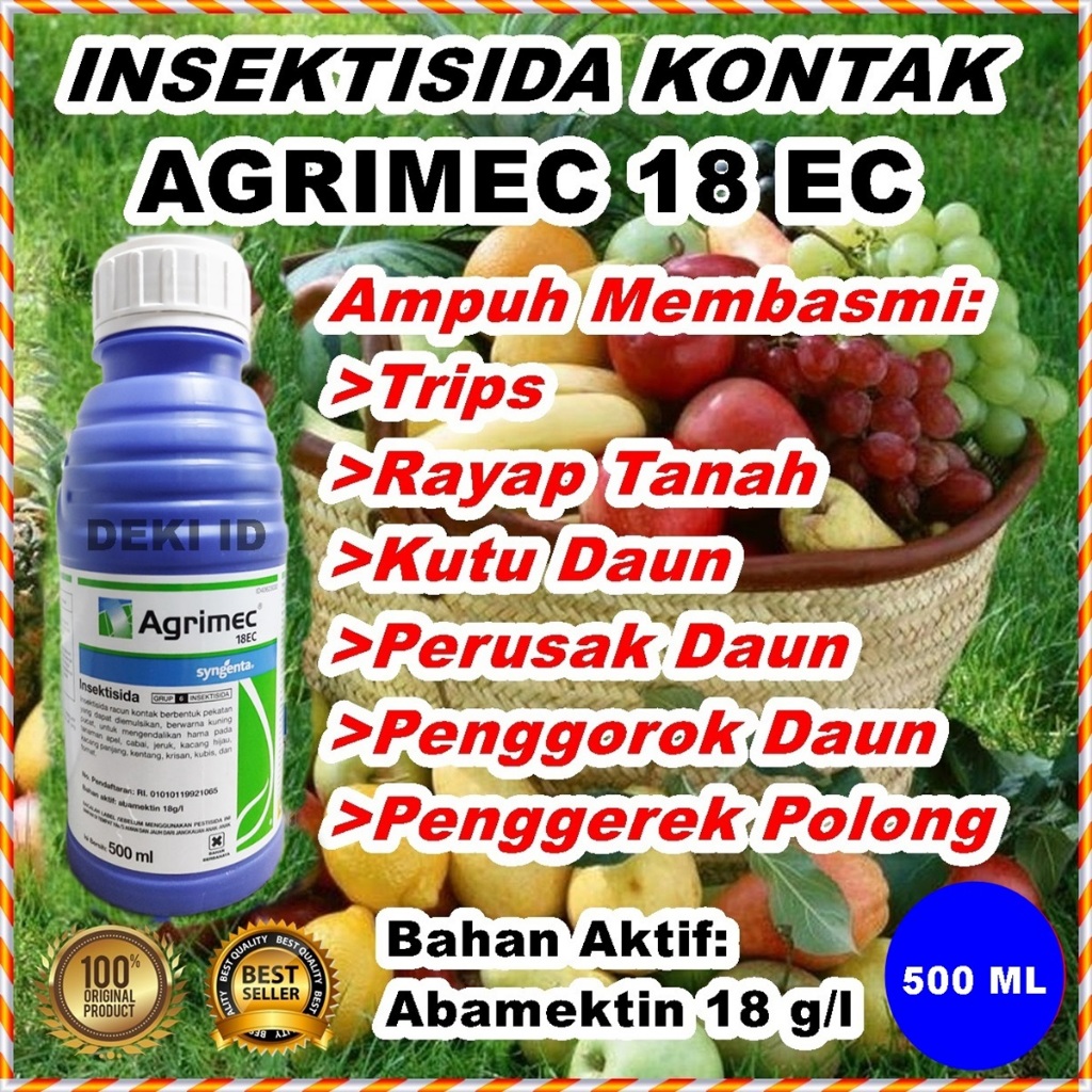 Jual Agrimec 18 EC 500 ML Abamektin Insektisida Akarisida Kontak Obat ...