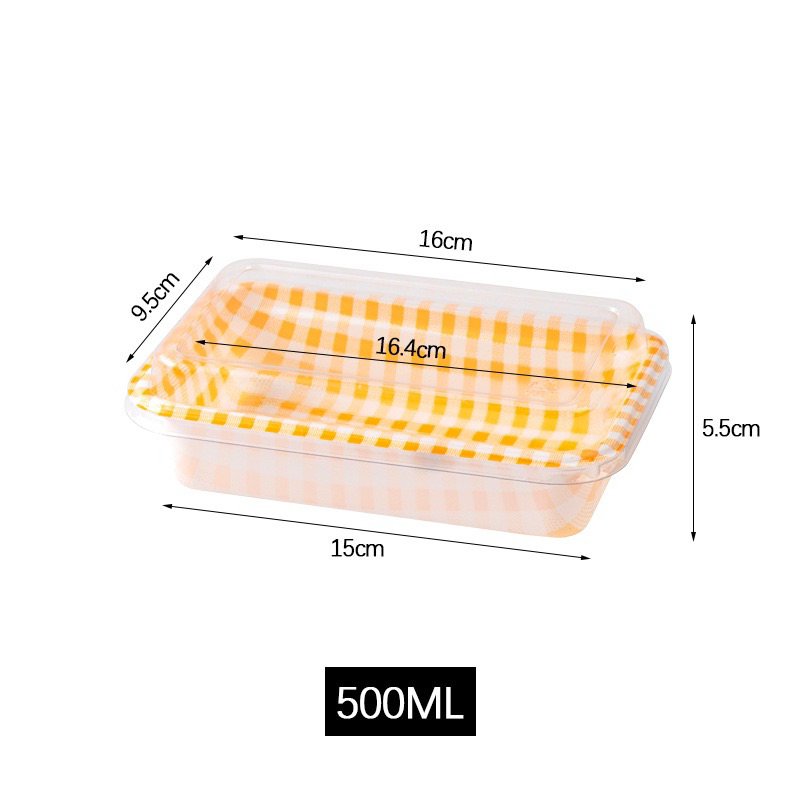 Jual MDLBake 10pcs PERSEGI PANJANG KUNING Dessert Cake Box Kue Bolu ...