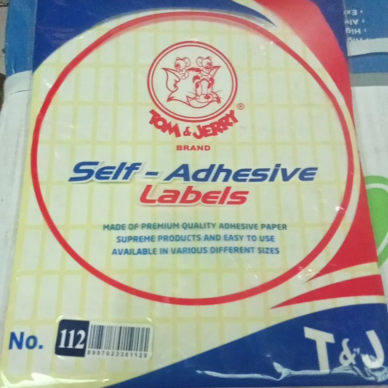 Jual tom & Jerry self-adhesive labels no.112 / pack | Shopee Indonesia