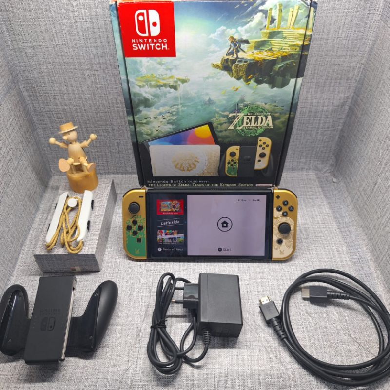 Jual Nintendo Switch OLED OFW Zelda TOTK Edition | Shopee Indonesia