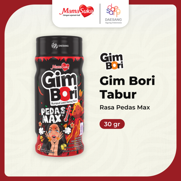 Jual BARU! MamaSuka Gim Bori PEDAS MAX 30gr - Bon Nori Rumput Laut Kering Tabur | Shopee Indonesia
