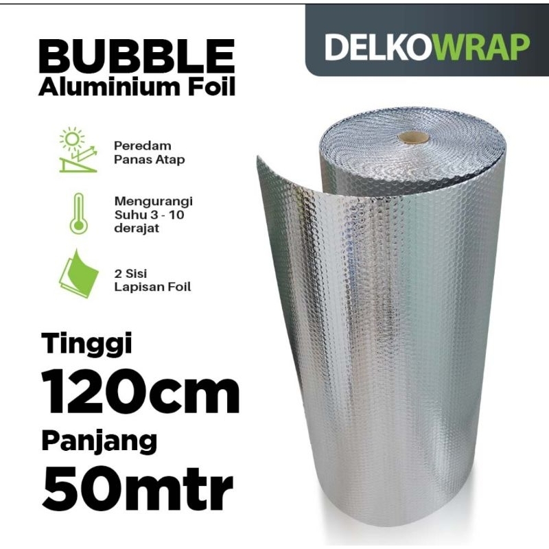 Jual Peredam Panas Atap Rumah Aluminium Metelizing PE Bubble Foil Foam ...