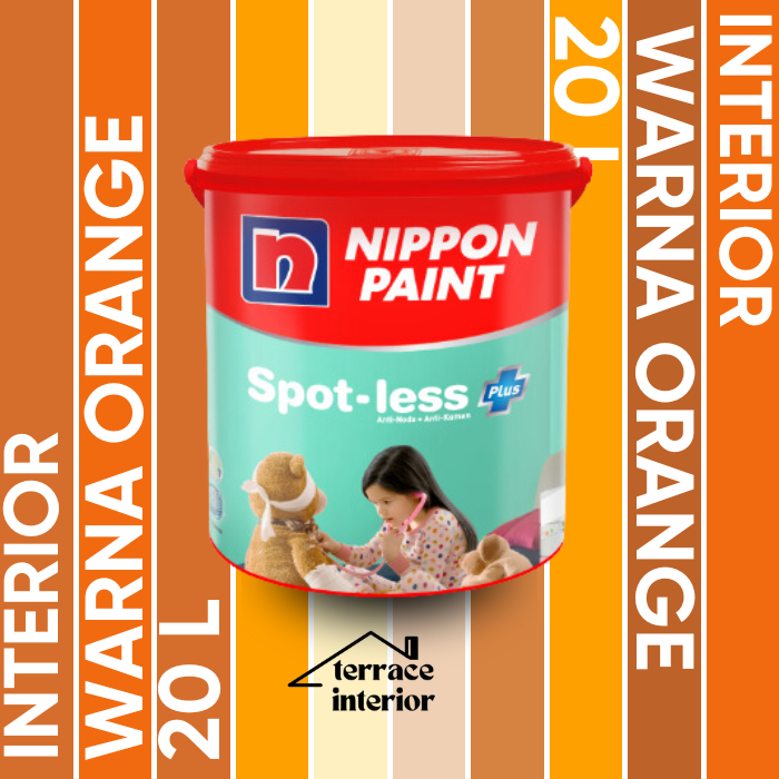 Jual Cat Tembok Spotless Plus Nippon Paint Interior Warna Orange 20 ...