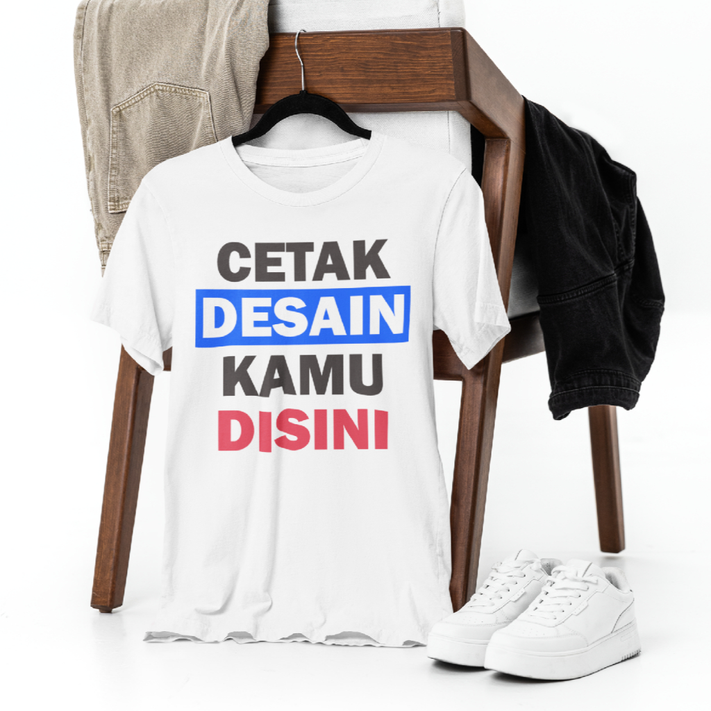 Jual ( Cod )KAOS SABLON CUSTOM SATUAN FOTO GAMBAR NAMA TULISAN KATA ...