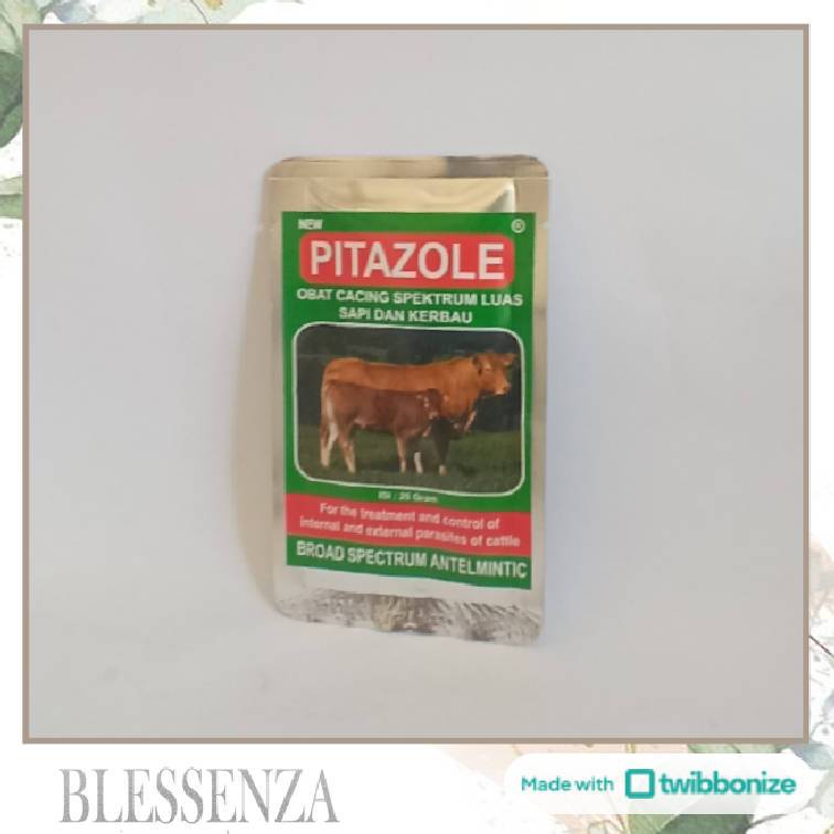 Jual PITAZOLE SAPI SERBUK 25GR - OBAT CACING SAPI KERBAU DAN TERNAK ...