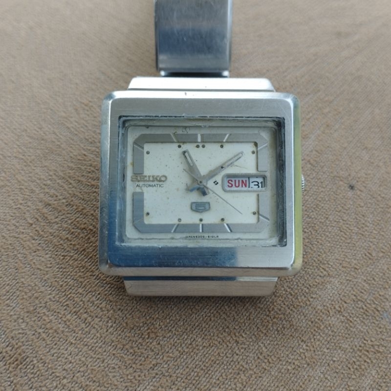 Jual Jam TV kotak Vintage Jadul SEIKO 5 Automatic cal 6309 | Shopee ...
