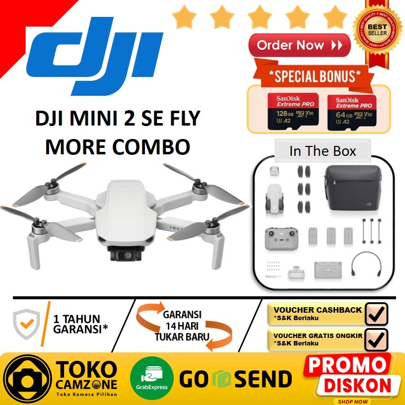 Jual DJI Mini 2 SE Fly More Combo - DJI Mini 2 SE - ORIGINAL | Shopee Indonesia