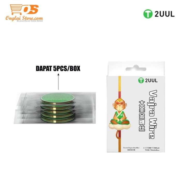 Jual KAWAT PEMISAH TOUCHSCREEN 2UUL DA21 Vajra Wire for Screen Separation 0.035mmx100m (5 Rolls ...