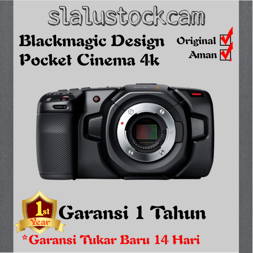 Jual Blackmagic Design Pocket Cinema Camera 4K - Blackmagic Pocket Cinema 4K | Shopee Indonesia