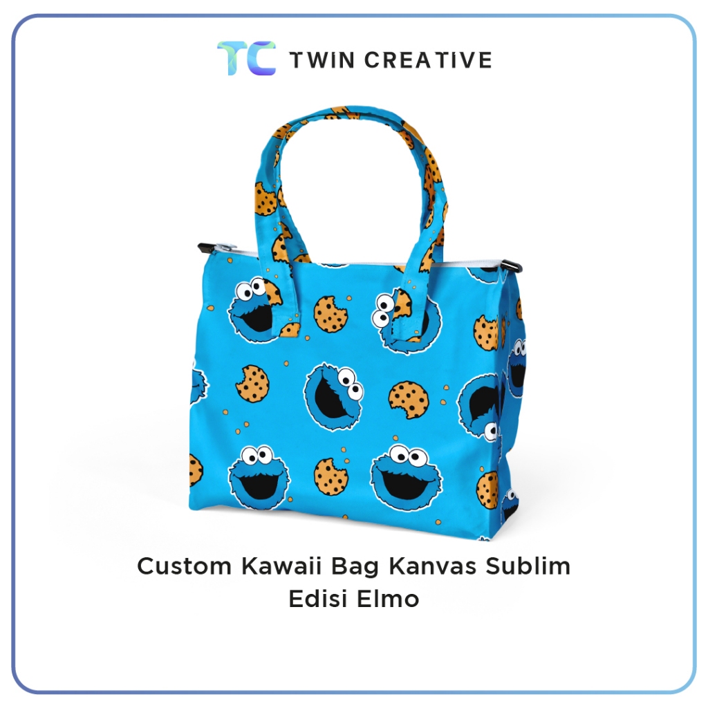 Jual Custom Mini Bag Tema Elmo / Tas Anak Kuliahan Notebook / Hand Bag ...
