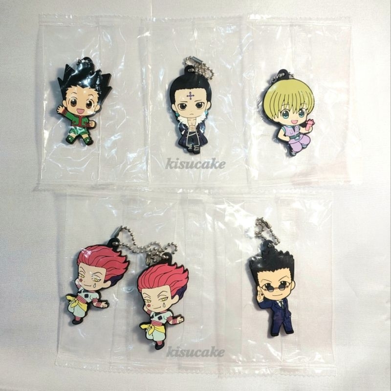 Jual OFFICIAL Hunter x Hunter HxH Rubber Mascot Keychain (Gon, Chrollo, Hisoka, Shalnark, Leorio ...