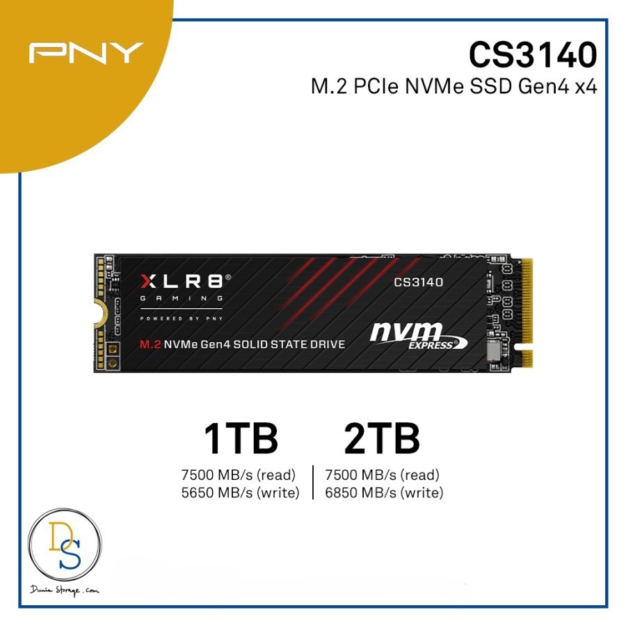 Jual PNY CS3140 M.2 NVMe SSD PCIe Gen 4 x4 - 1TB | Shopee Indonesia