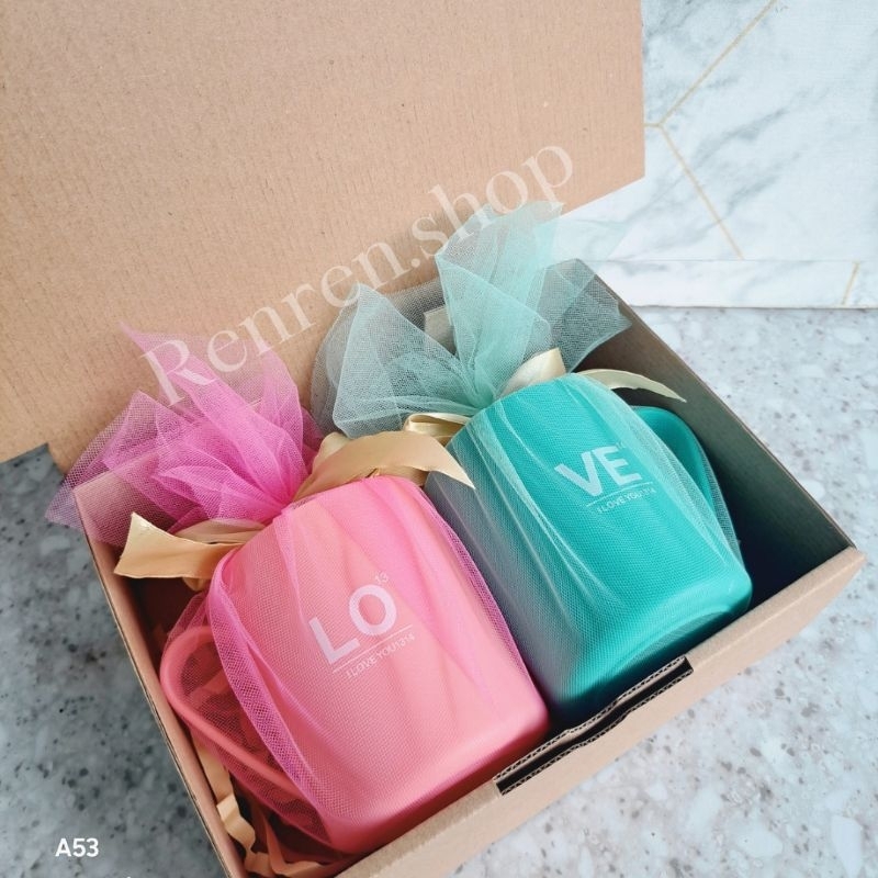 Jual READY - HAMPERS WEDDING HAMPERS MUG COUPLE KADO PERNIKAHAN KADO ...