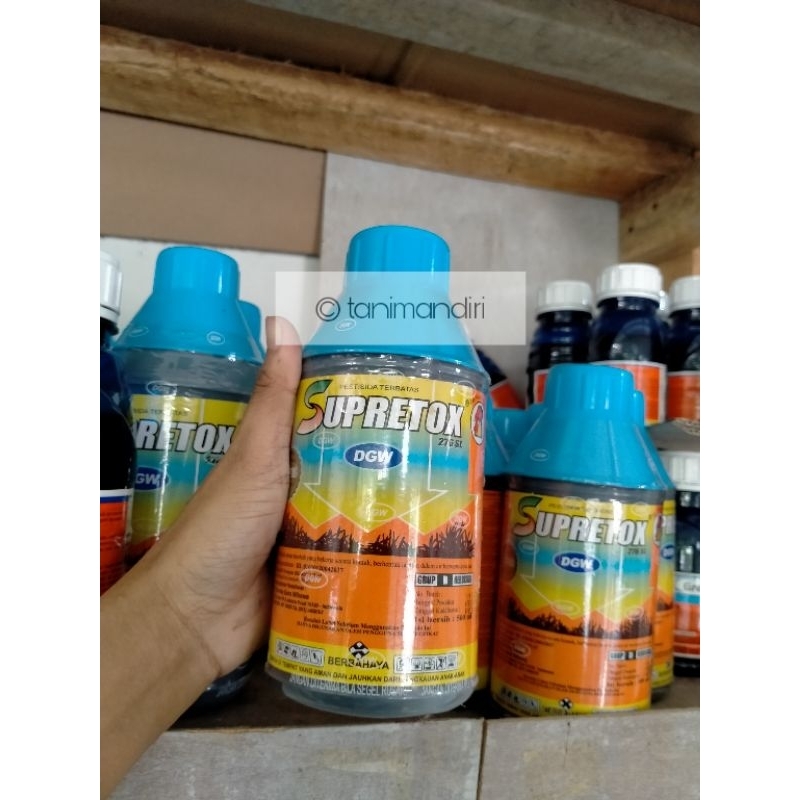 Jual HERBISIDA KONTAK SUPRETOX 500ML, PENGENDALI GULMA, MEMBERANTAS ...