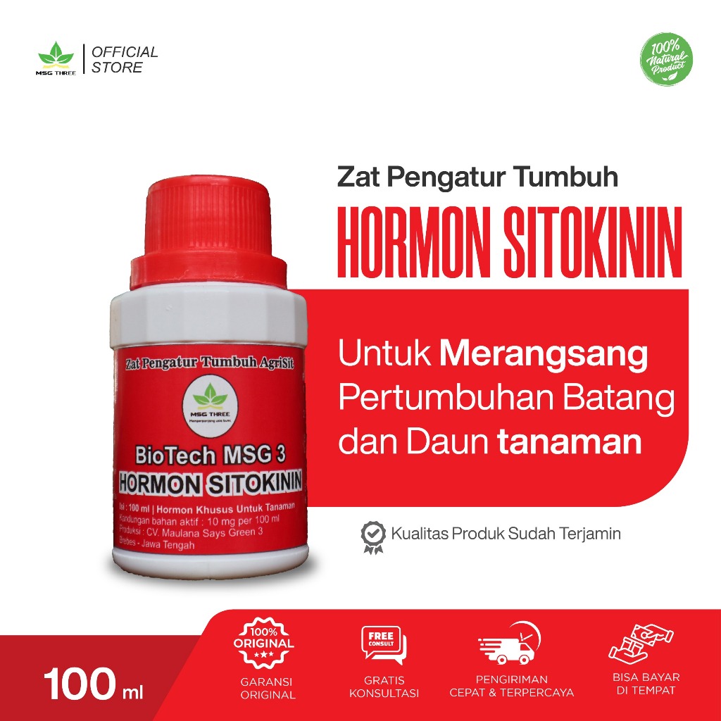 Jual Hormon sitokinin MSG 3 - Pupuk ZPT zat pengatur tumbuh pertumbuhan ...