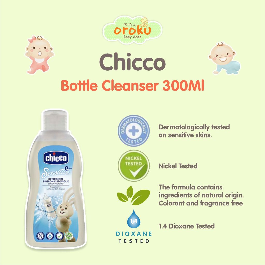 Jual CHICCO BOTTLE CLEANSER 300ML / SABUN BOTOL BAYI / PEMBERSIH BOTOL ...