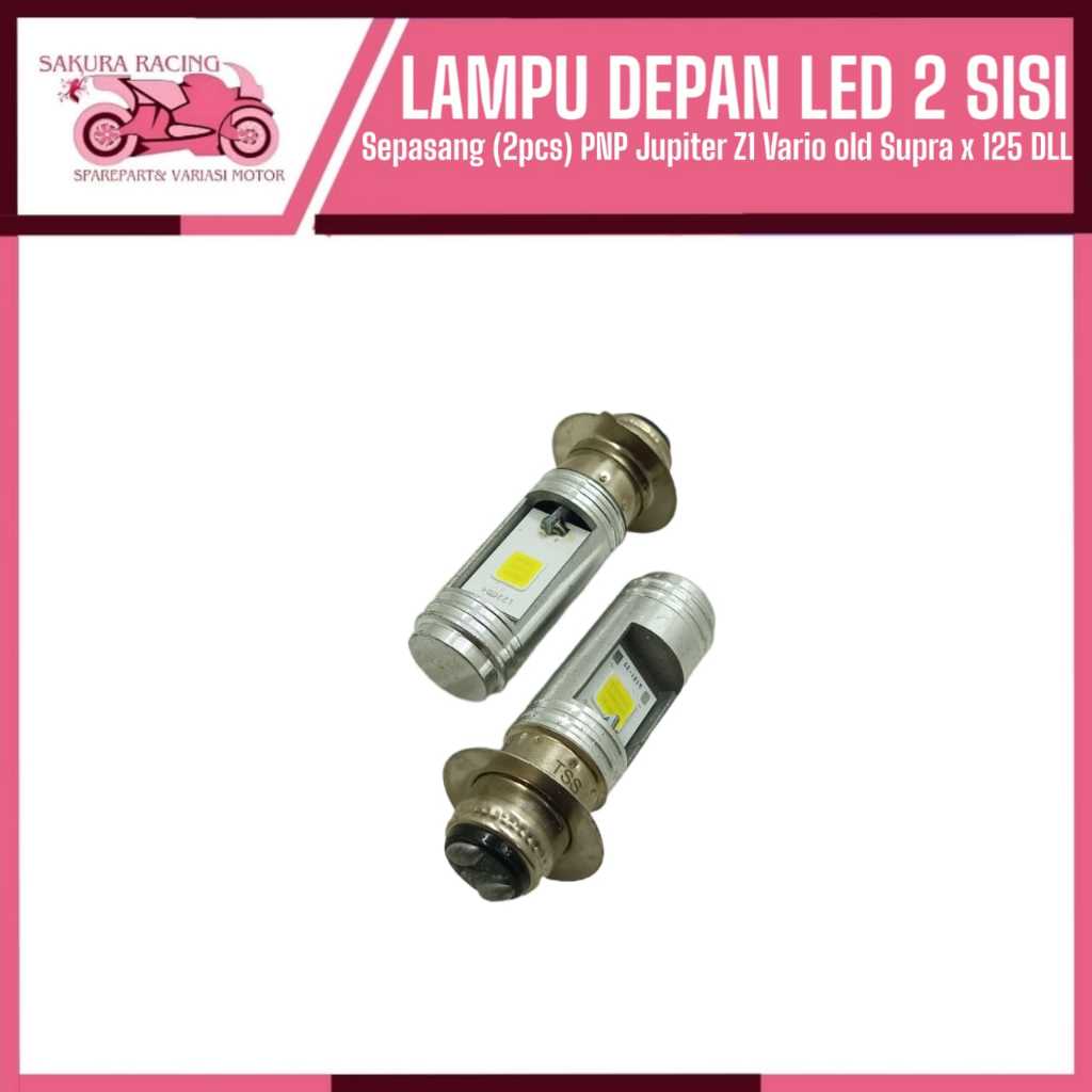 Jual Lampu LED 2 Sisi Lampu depan 2 pcs nyala putih pnp Jupiter z1 ...