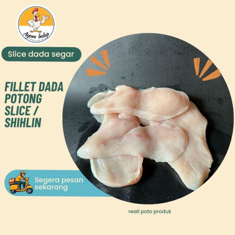 Jual fillet dada potong slice/ slice dada / dada ayam segar / ayam ...