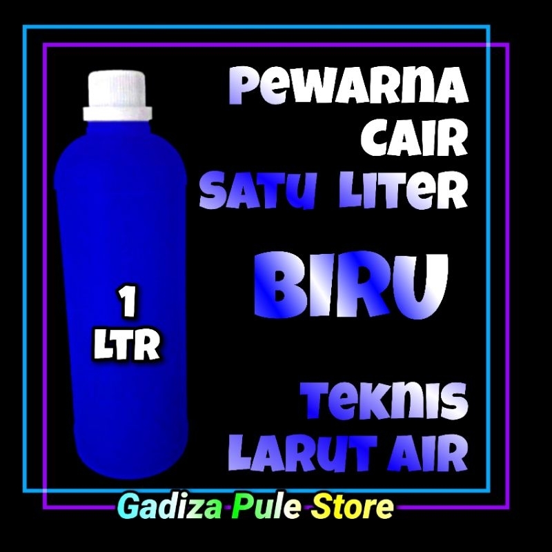 Jual Pewarna BIRU 1 Liter Konsentrat Liquid Larut Air | Shopee Indonesia