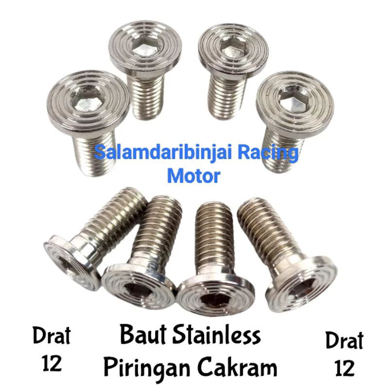 Jual Baut Disk Piringan Cakram Stainless Import Baut Piringan Drat 12 Stainless Super Anti Karat ...