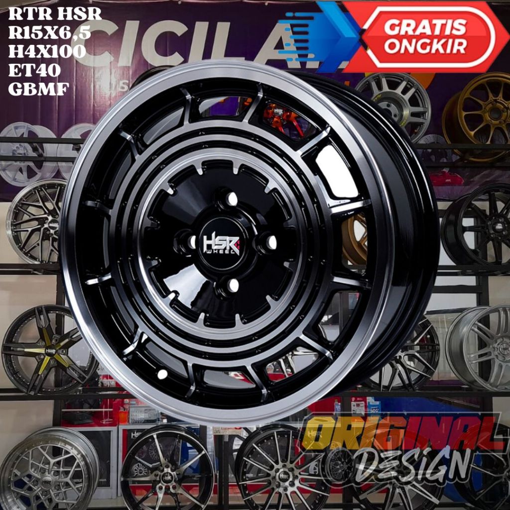 Jual Velg Mobil AIR EV , SPRESSO , KARIMUN , STARLET , HSR RTR RING 15 R15 | Shopee Indonesia
