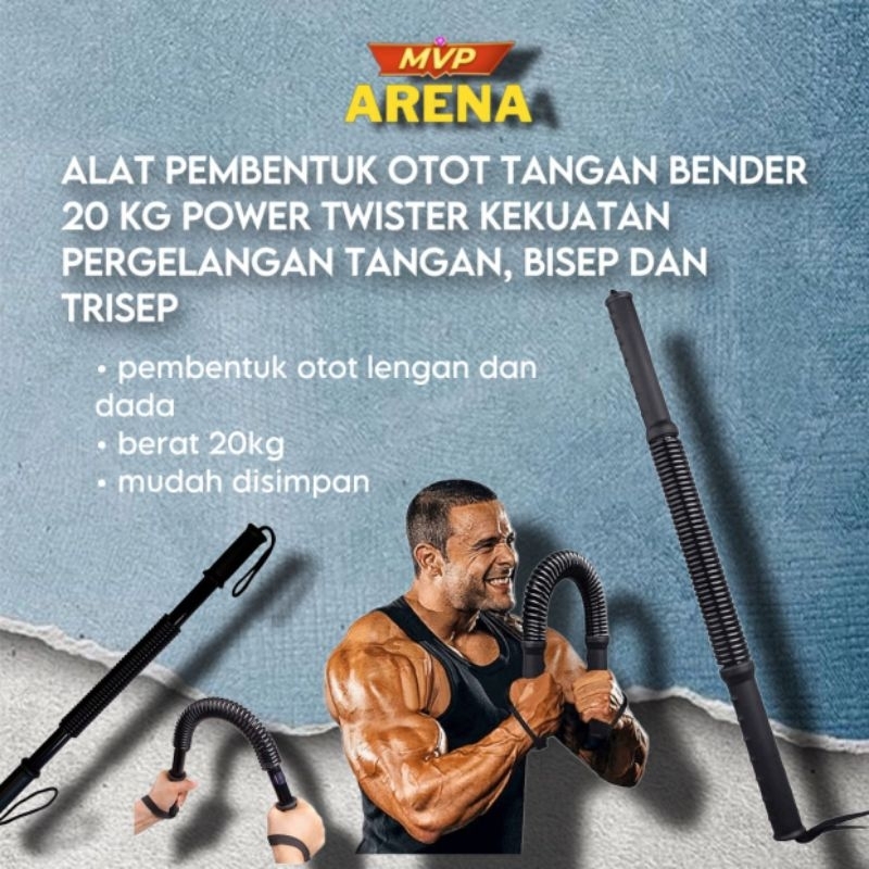 Jual alat pembentuk otot tangan Bender 20 kg power Twister kekuatan ...