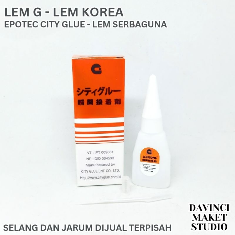 Jual Lem G - Lem Korea Epotec City Glue Untuk PVC Plastik Akrilik Balsa ...