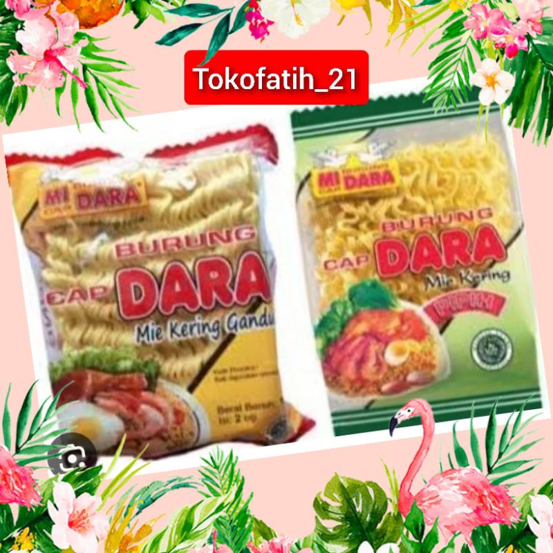 Jual Mie cap burung dara 136 g tersedia 2 varian pipih dan kriting ...