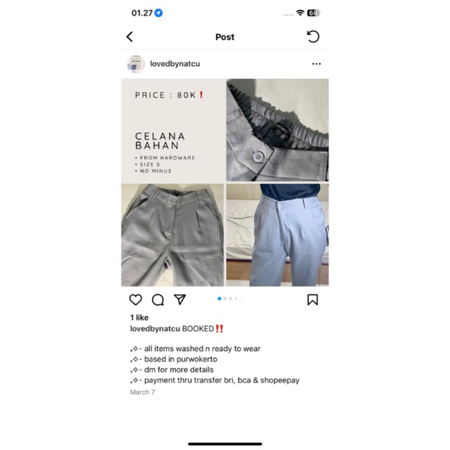 Jual Celana bahan grey (lovedbynatcu) | Shopee Indonesia