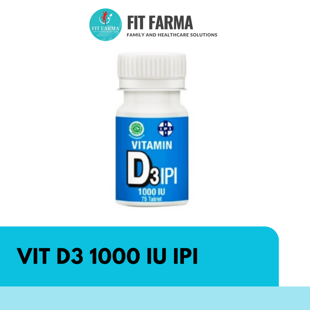 Jual IPI VITAMIN D3 1000 IU BOTOL 75 TABLET | Shopee Indonesia