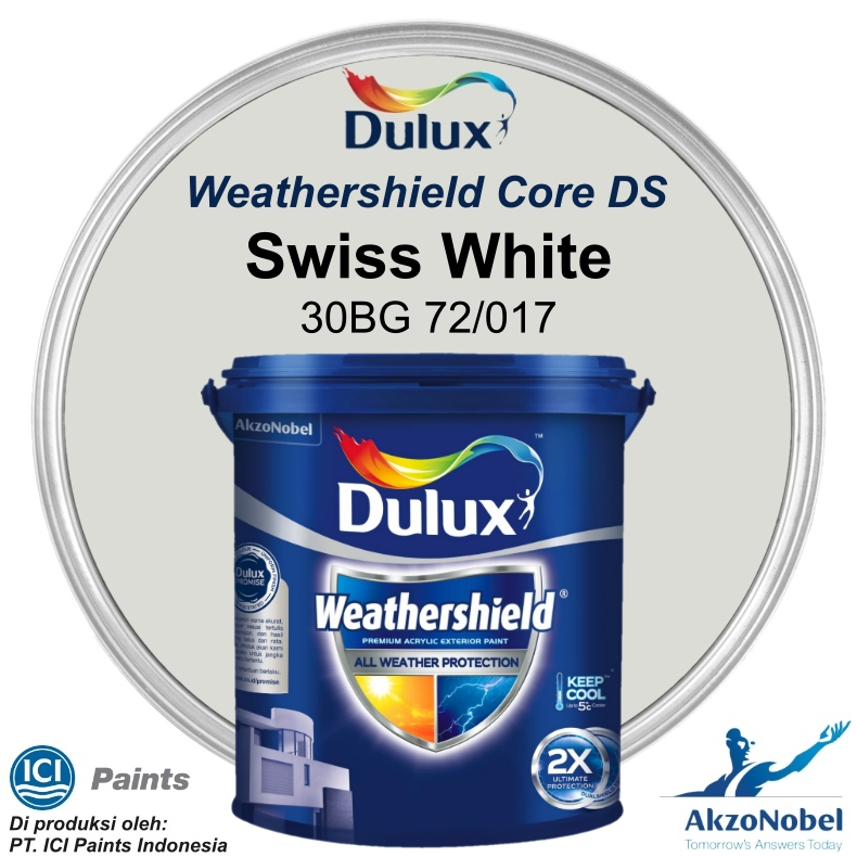 Jual CAT DULUX WEATHERSHIELD 2.5 LT - SWISS WHITE 30BG 72/017 | Shopee ...