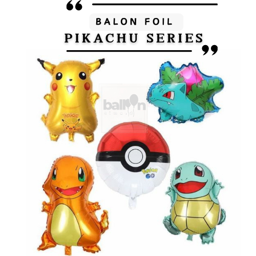 Jual Foil Balloon Big Pikachu Series Pokemon/Balon Foil Tema Pikachu ...