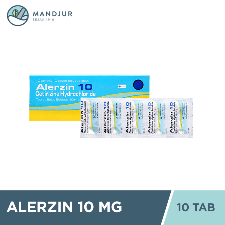 Jual Alerzin 10 mg 10 Tablet - Obat Rhinitis dan Gatal Alergi | Shopee ...