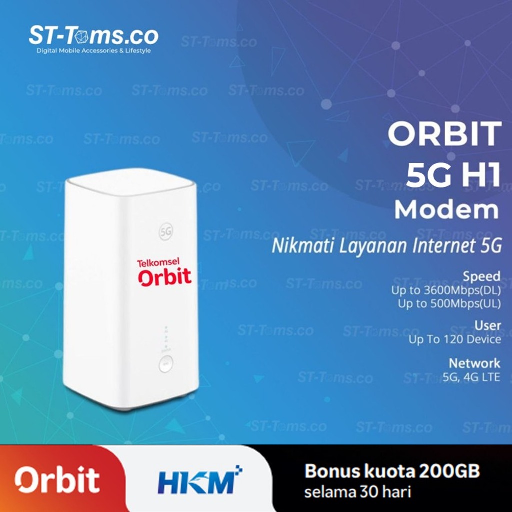 Jual Orbit 5G H1 Modem Router Wifi Free Kuota Telkomsel H155-381 ...
