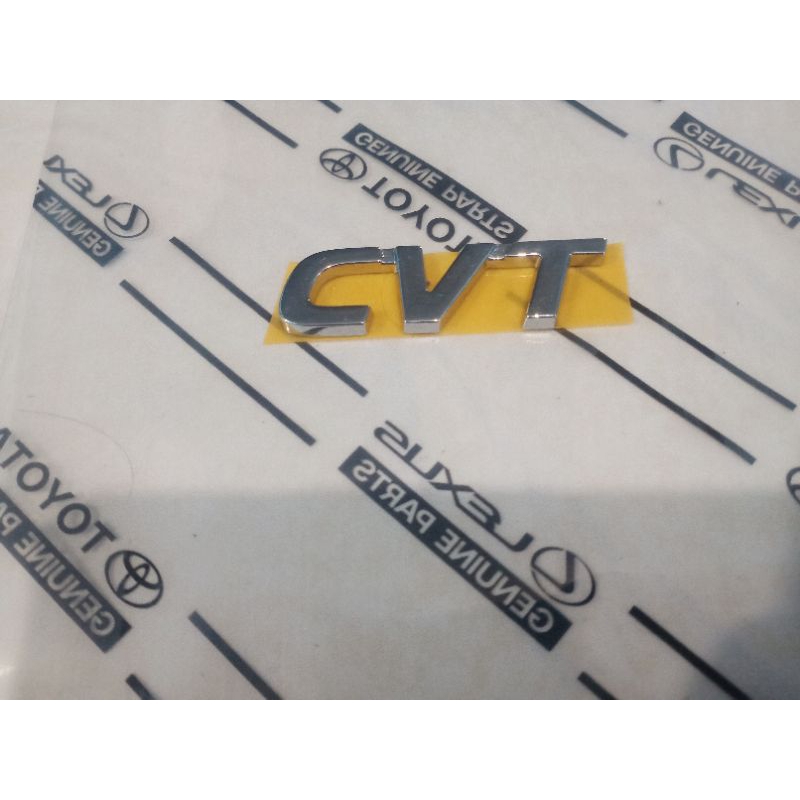 Jual emblem logo tulisan CVT mobil Avanza Xenia baru barang original ...