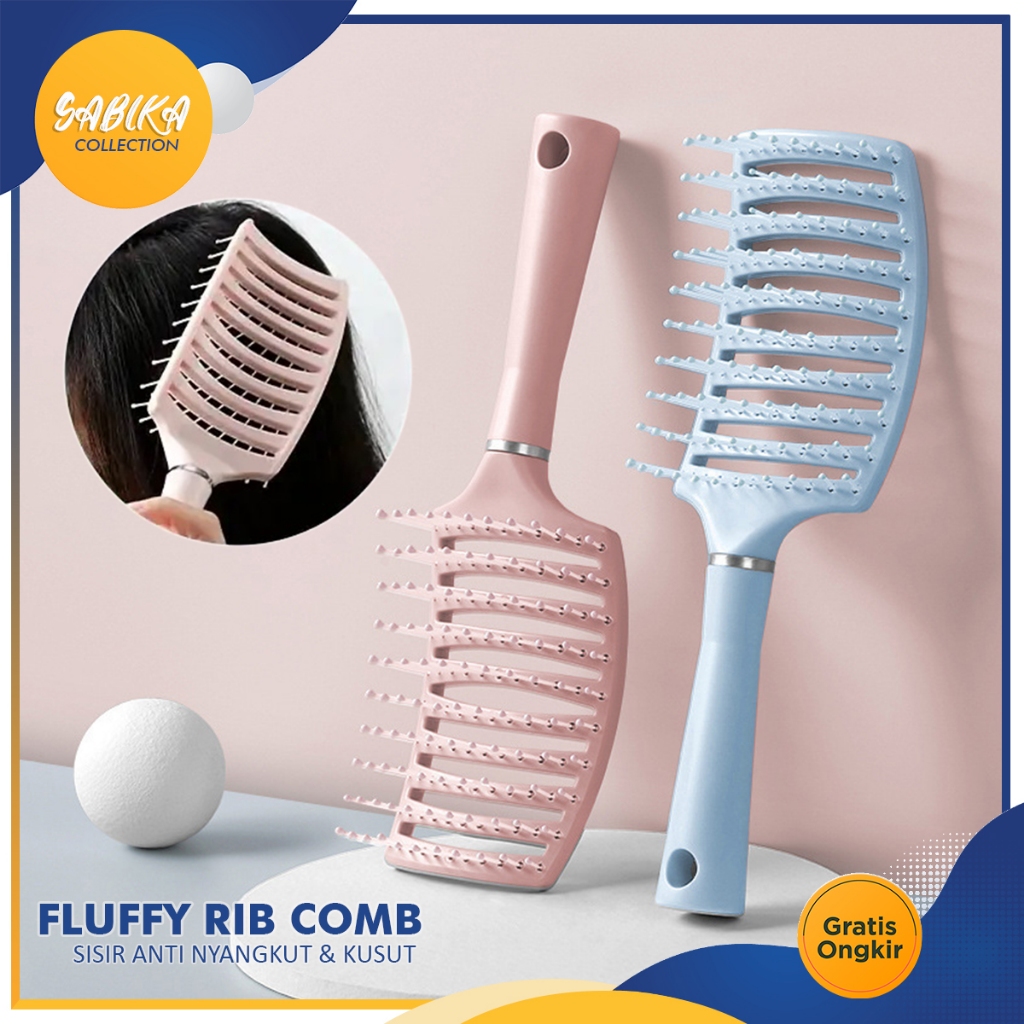Jual Sisir Rambut Anti Rontok Model Melengkung Pijat Kesehatan Sisir ...