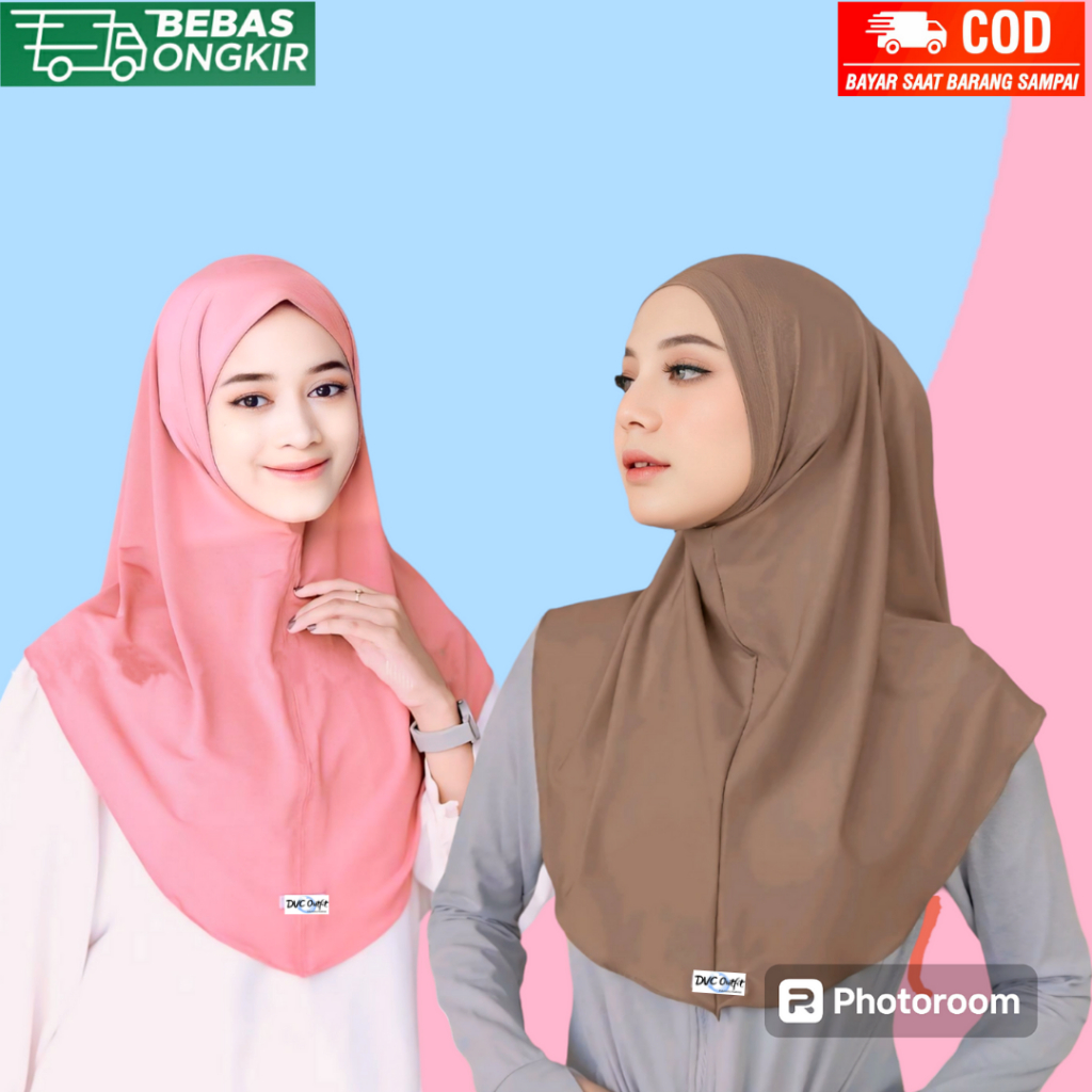 Jual 𝐃𝐕𝐂 - Jilbab Instan Bergo Malay Jersey Non Pet Hamidah / Kerudung Muslim Wanita/ Urwah Al ...