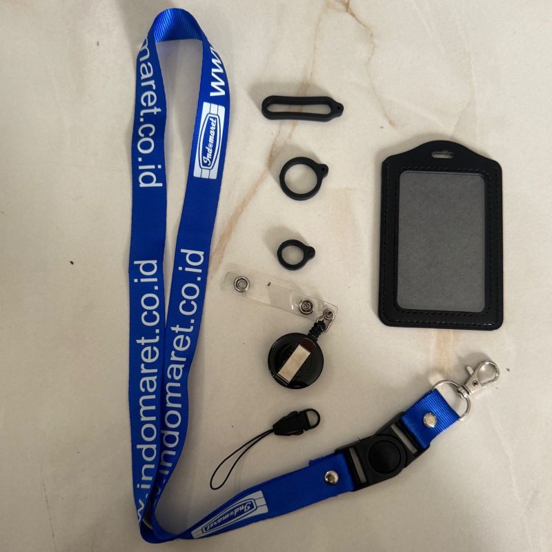 Jual Tali Lanyard INDOMARET - Gantungan ID Card lanyard printing ...