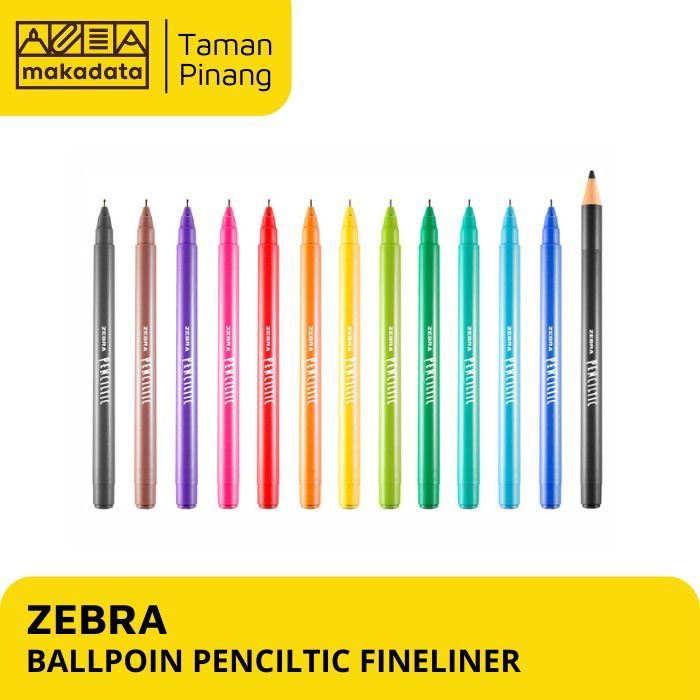 Jual BALLPOINT / FINELINER ZEBRA PENCILTIC (1 PCS) | Shopee Indonesia