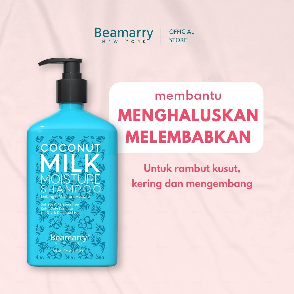 Jual Beamarry Hair Care | Shampoo Coconut Milk 380ml | Membantu ...