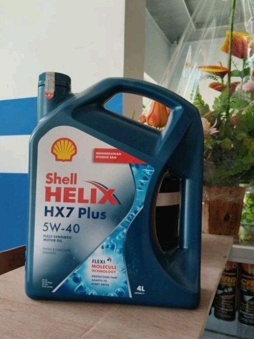Jual OLI MOBIL SHELL HELIX HX7 PLUS 5W-40 FULLY SYNTHETIC 4L | Shopee ...