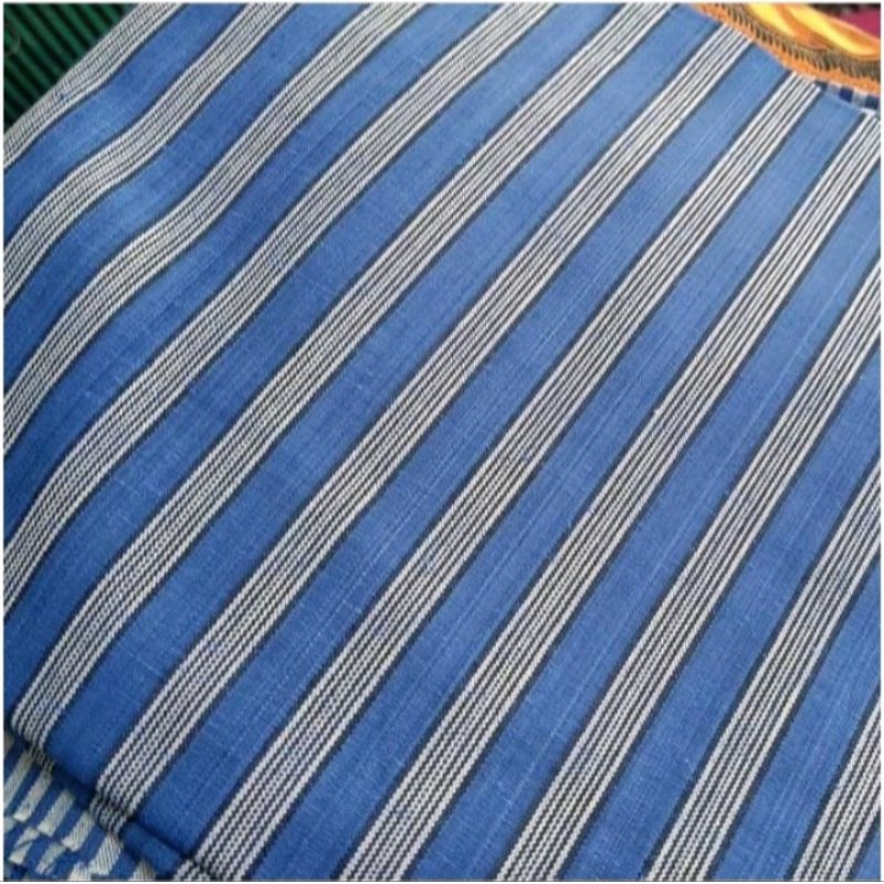 Jual Kain Lurik Biru Tenun ATBM | Shopee Indonesia