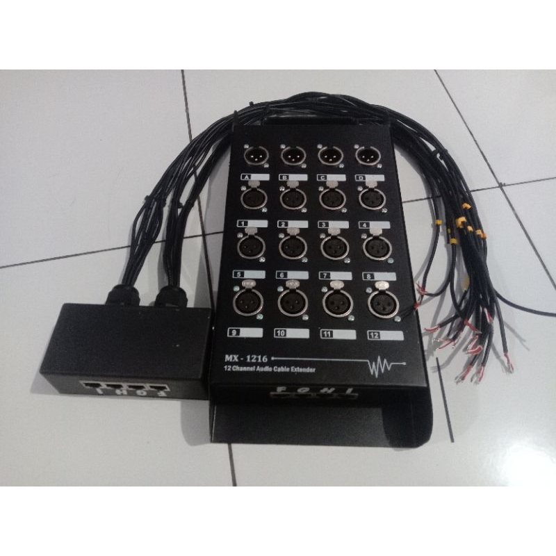 Jual CONVERTER LAN TO XLR || KONEKTOR CAT SNAKE BOX 12 INPUT 4 OUTPUT ...