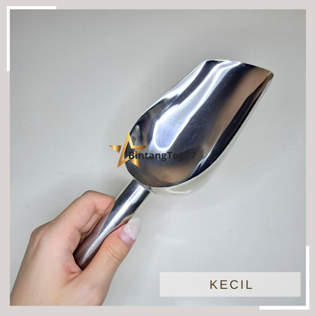 Jual Sekop Es Batu Kobe 555 Kecil No.9 / Sekop Es Stainless / Skop Es ...