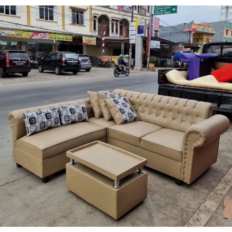 Jual SOFA DUDUK MINIMALIS SOFA RUANG TAMU MODERN SOFA BED TERBARU SOFA ...