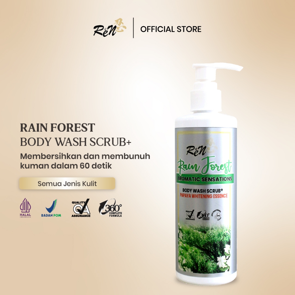 Jual REN RAIN FOREST BODY WASH SCRUB + 300 ML | Shopee Indonesia